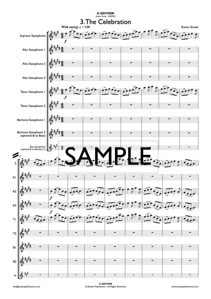 Avalon Suite - Saxtet Publications