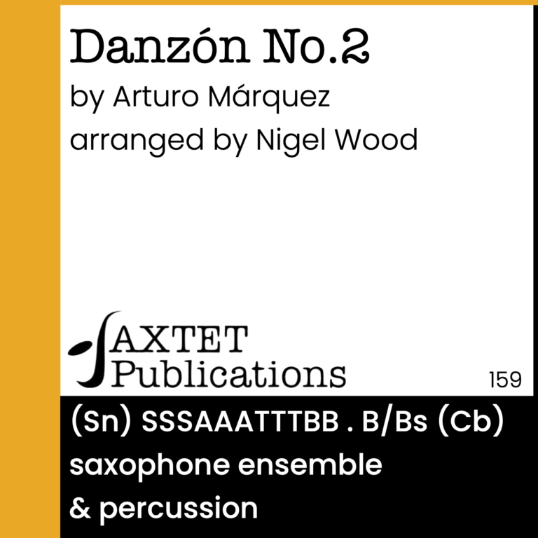 Danzon No.2 - Saxtet Publications